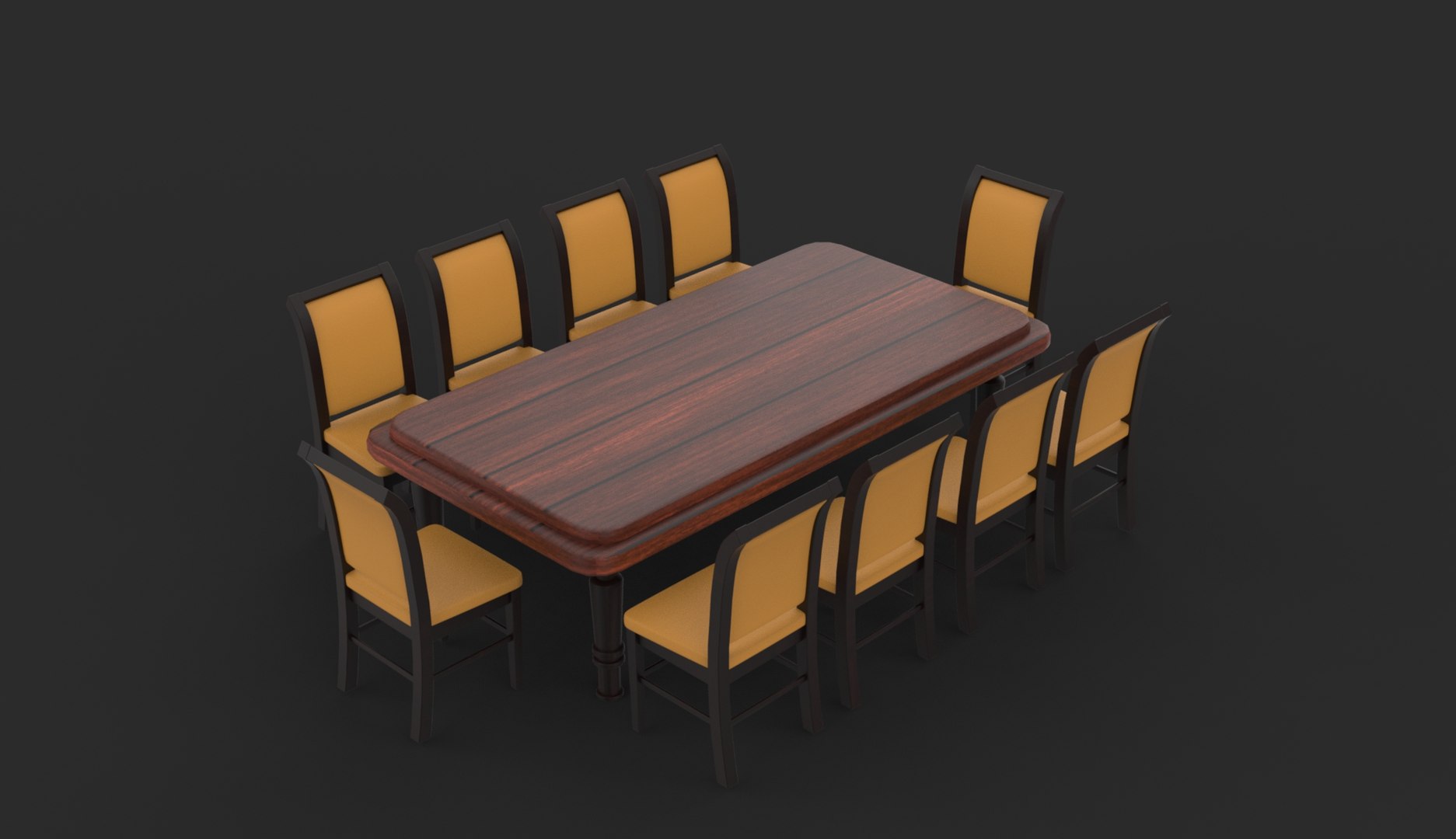 Dining Table 3D Model 3D Model - TurboSquid 2336908