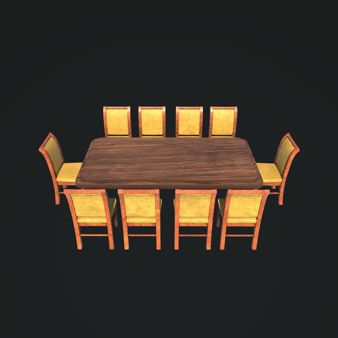 Dining Table 3D Model 3D Model - TurboSquid 2336908