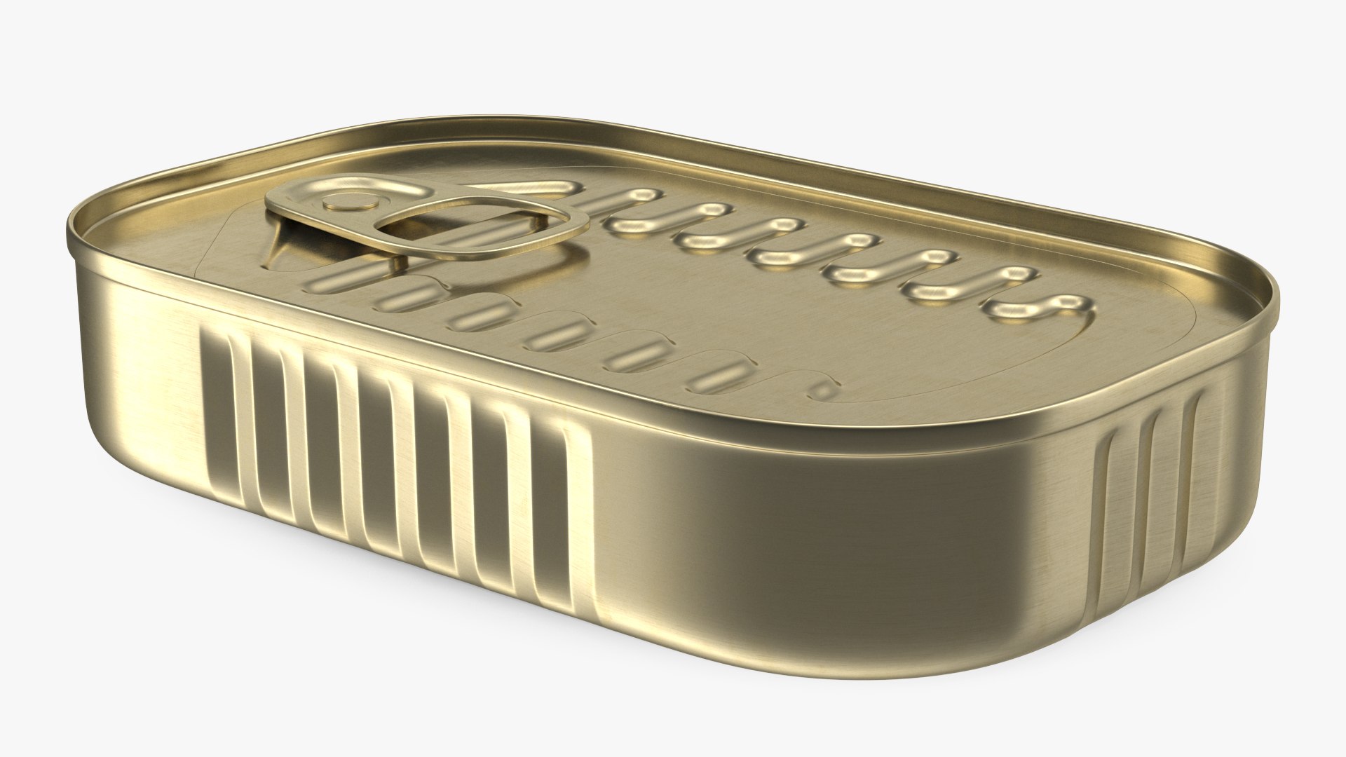 Rectangular Tin Can With Pull Tab Lid 3D - TurboSquid 1799393