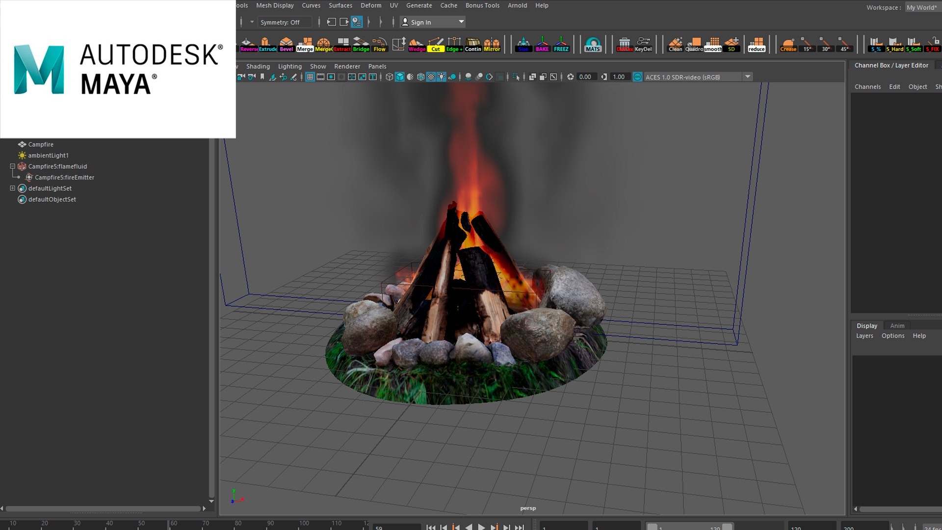 Realistic Campfire 3D Model - TurboSquid 2079082