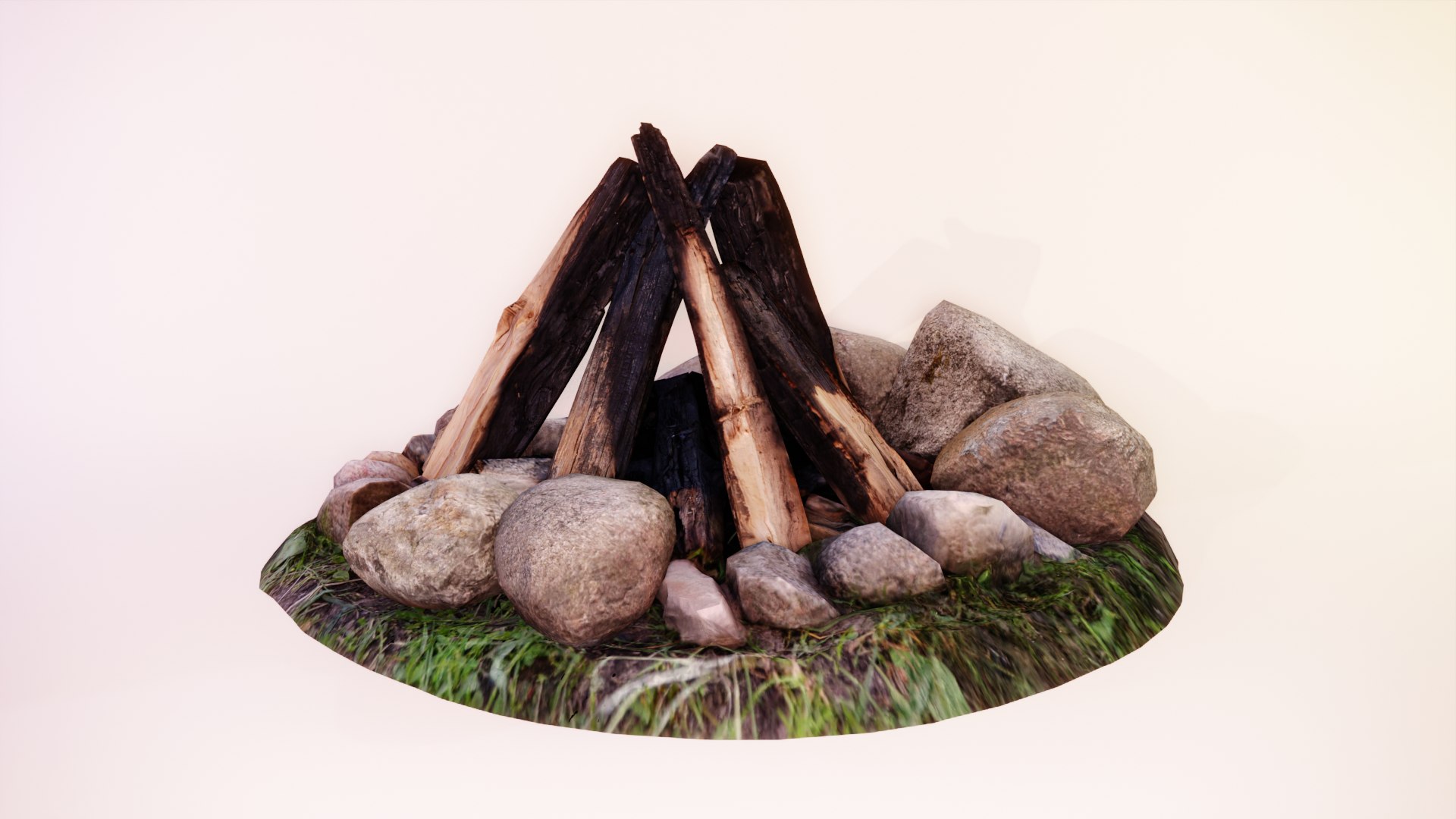 Realistic Campfire 3D Model - TurboSquid 2079082