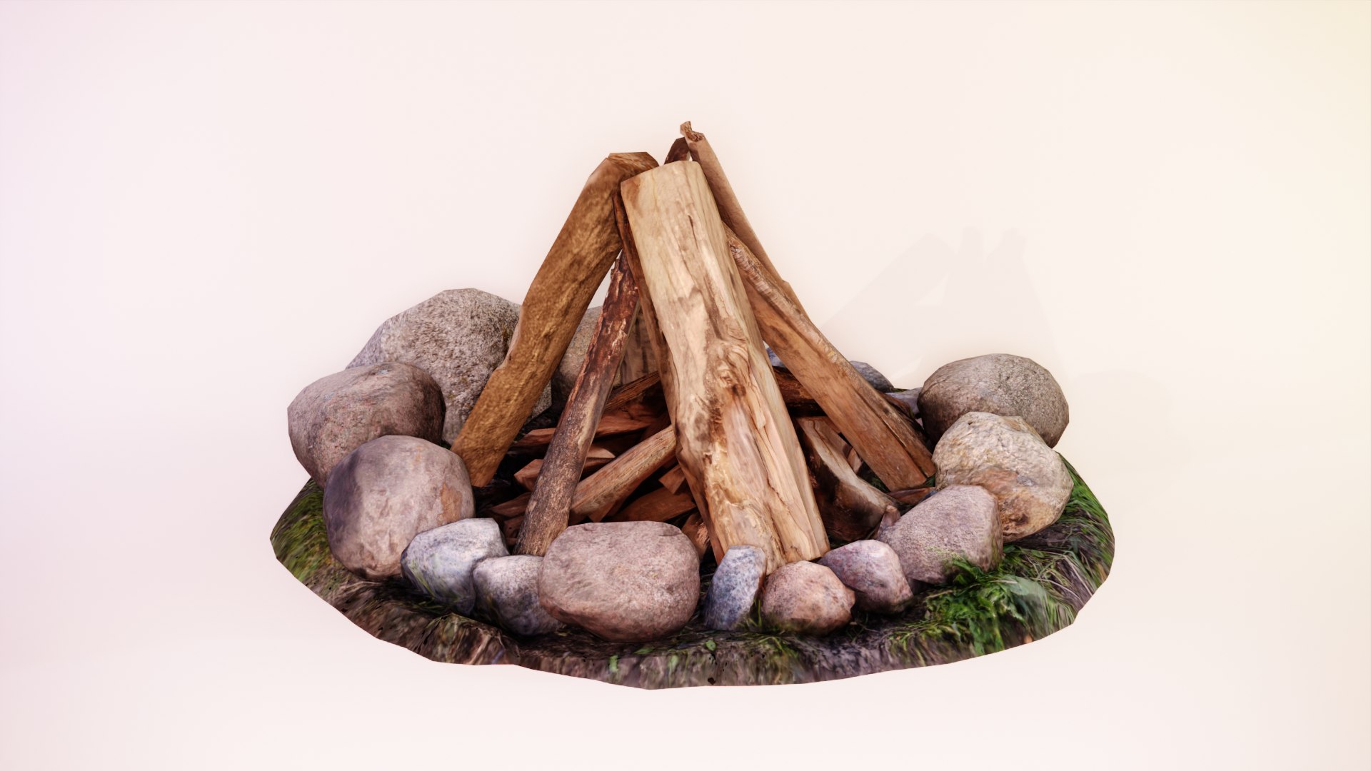 Realistic Campfire 3D Model - TurboSquid 2079082