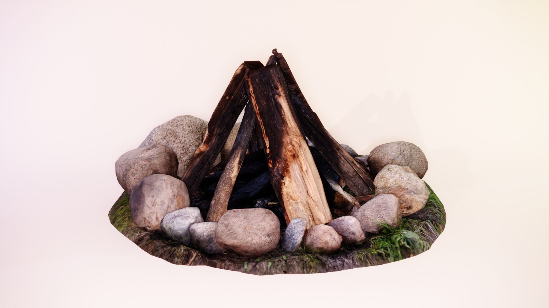 Realistic Campfire 3D Model - TurboSquid 2079082
