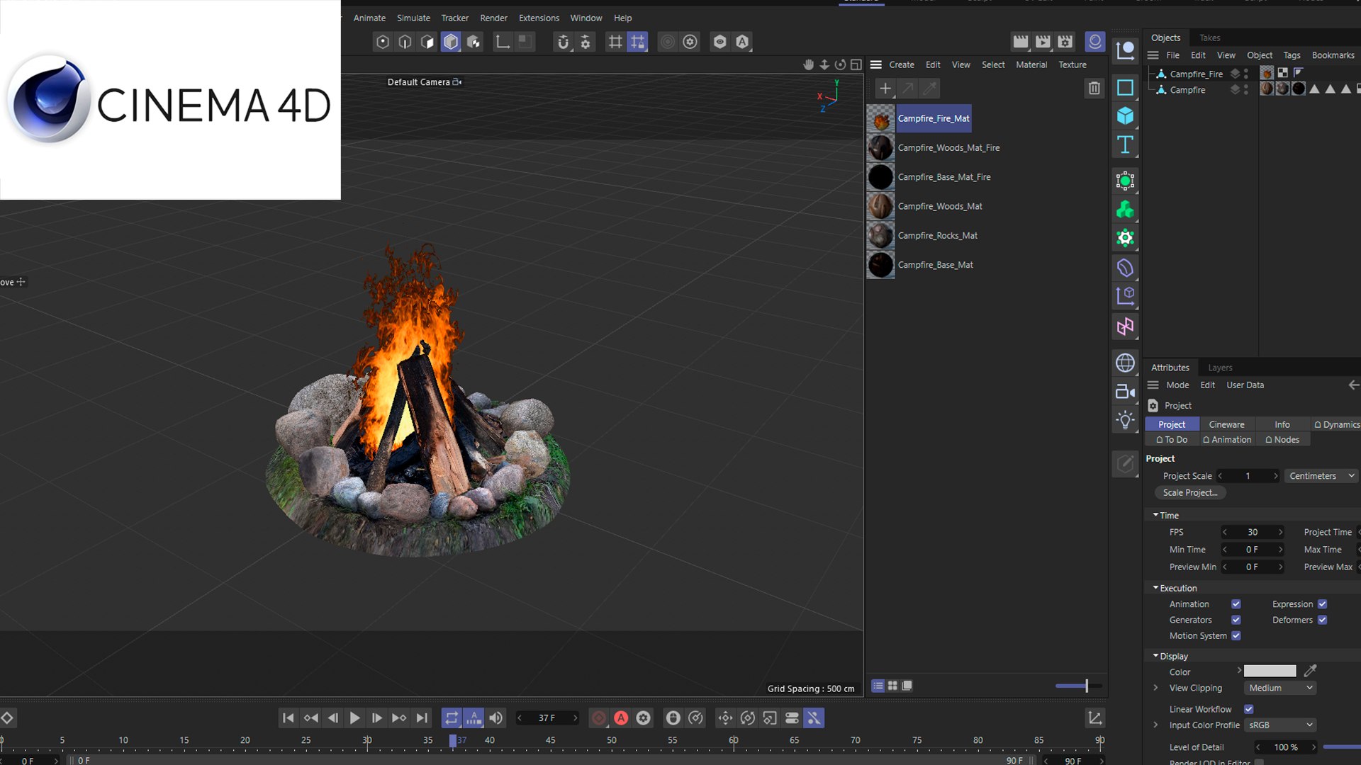 Realistic Campfire 3D Model - TurboSquid 2079082