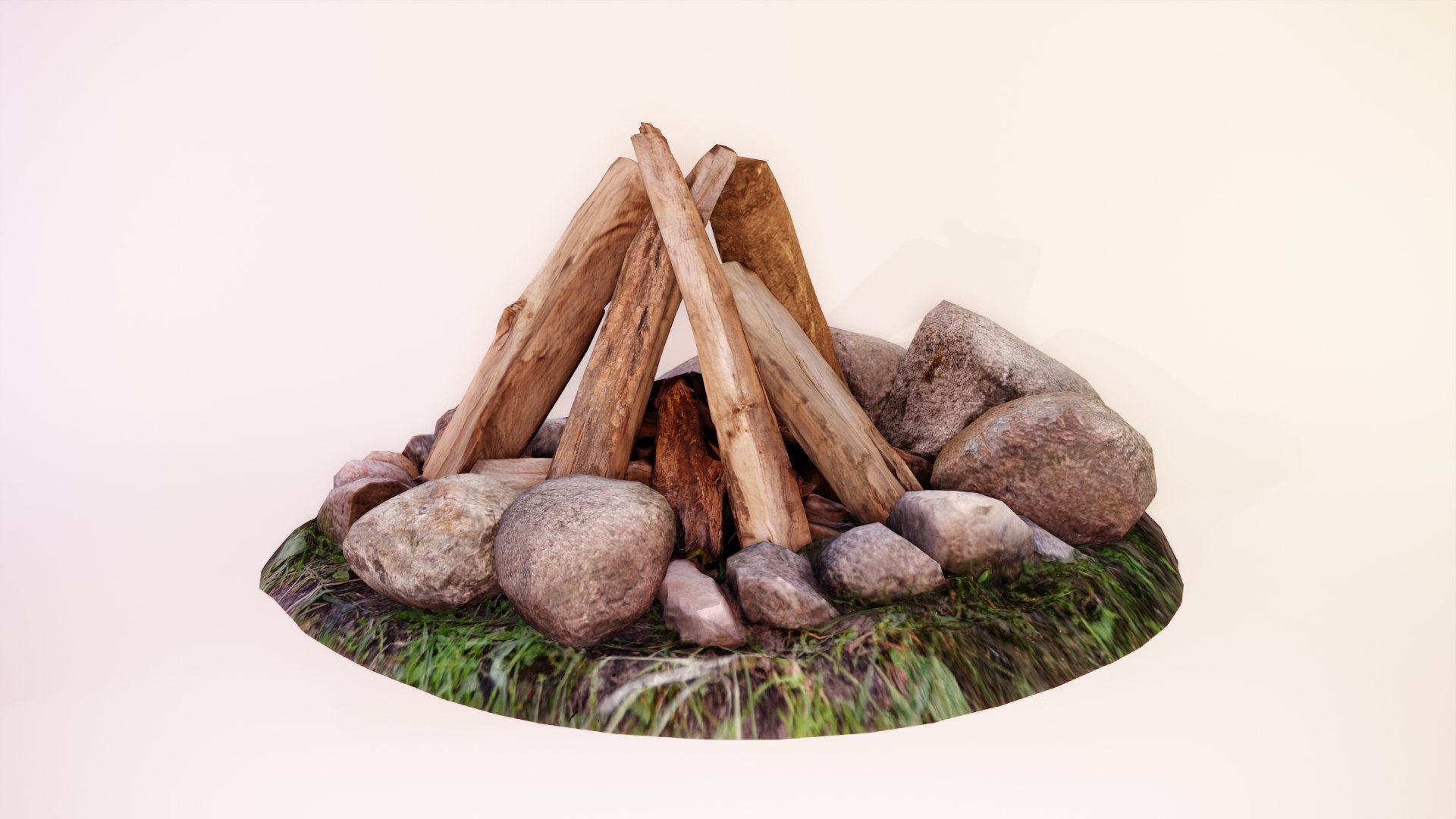 Realistic Campfire 3D Model - TurboSquid 2079082