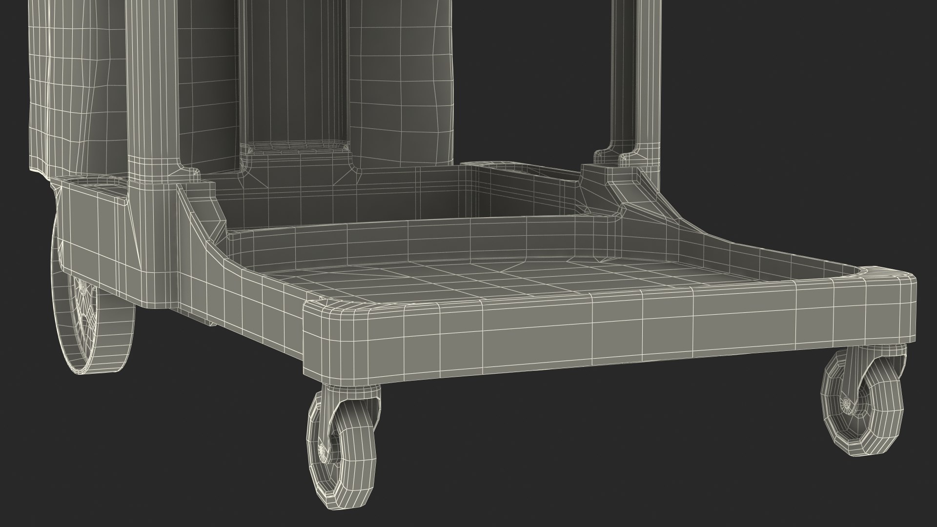 3D multi shelf cleaning cart - TurboSquid 1626374