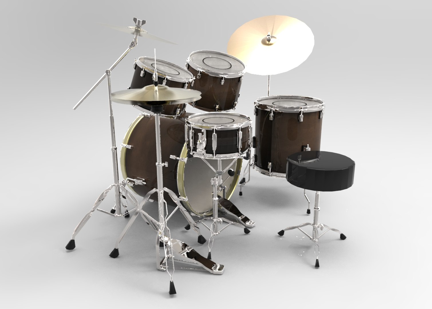3d Tama Acoustic Drum Sets Model