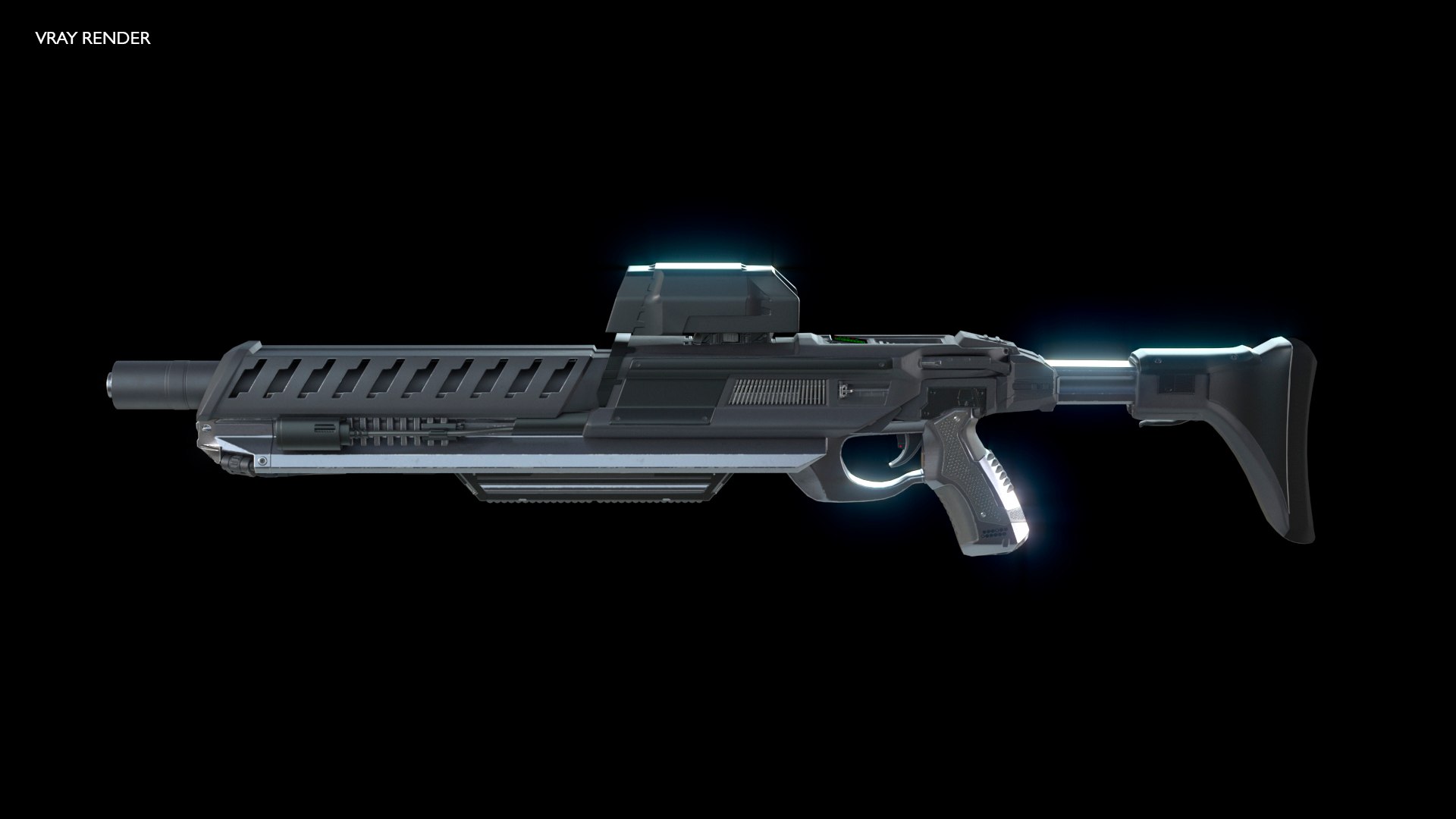 3D Assault Rifle - TurboSquid 2040038