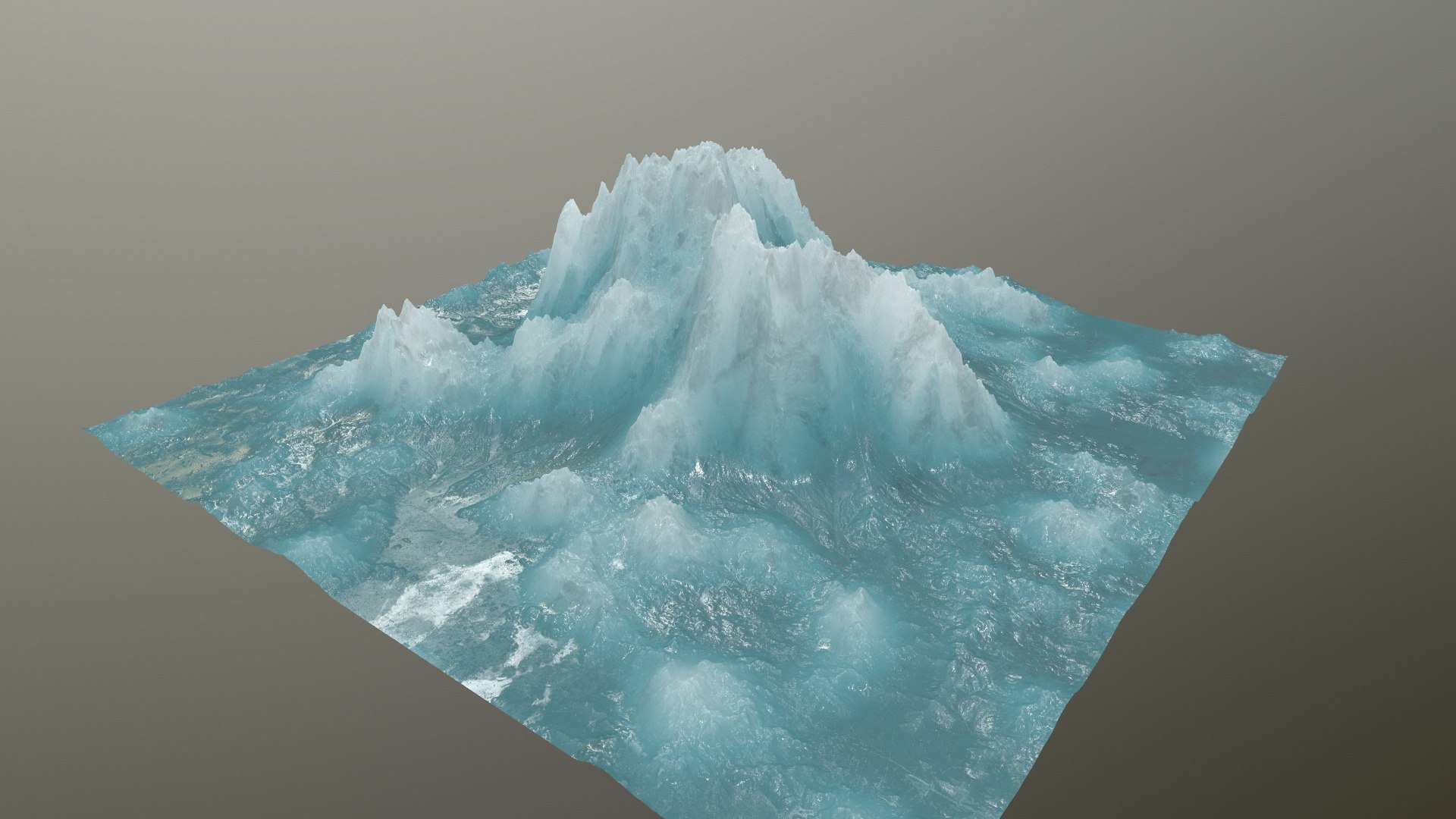 Ice mountain model - TurboSquid 1368485