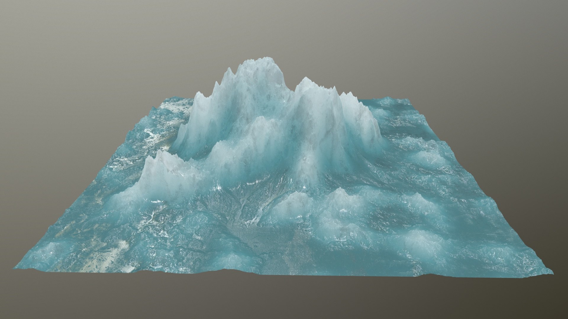 Ice mountain model - TurboSquid 1368485