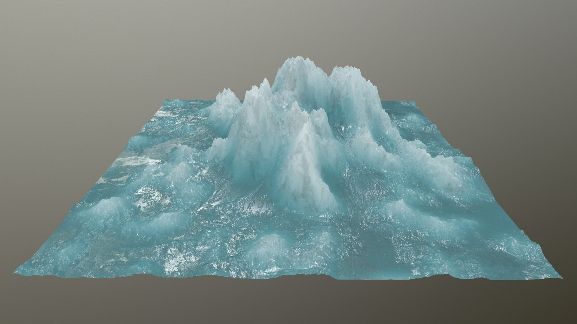 Ice mountain model - TurboSquid 1368485