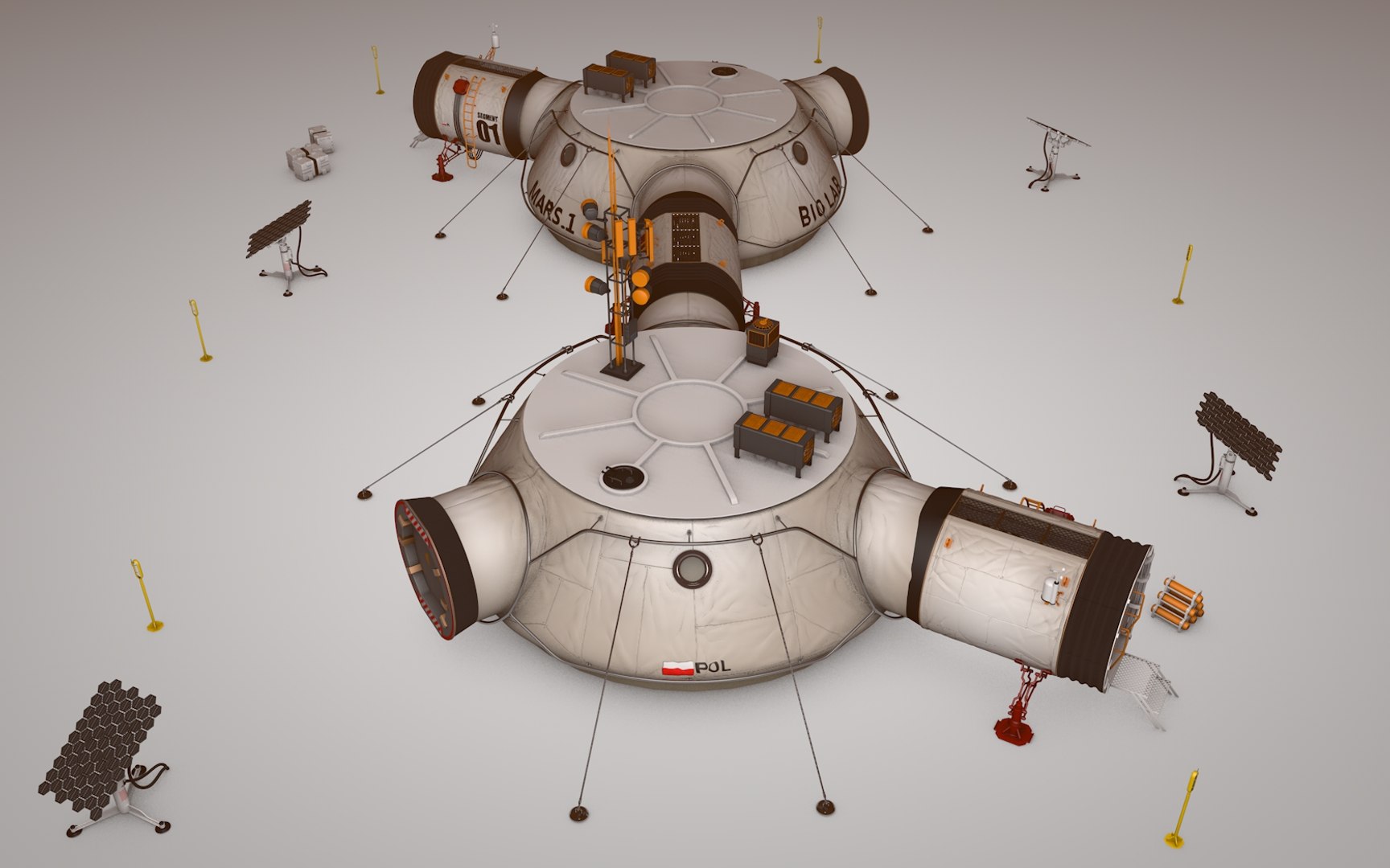 3D Mars Base Model - TurboSquid 1299301