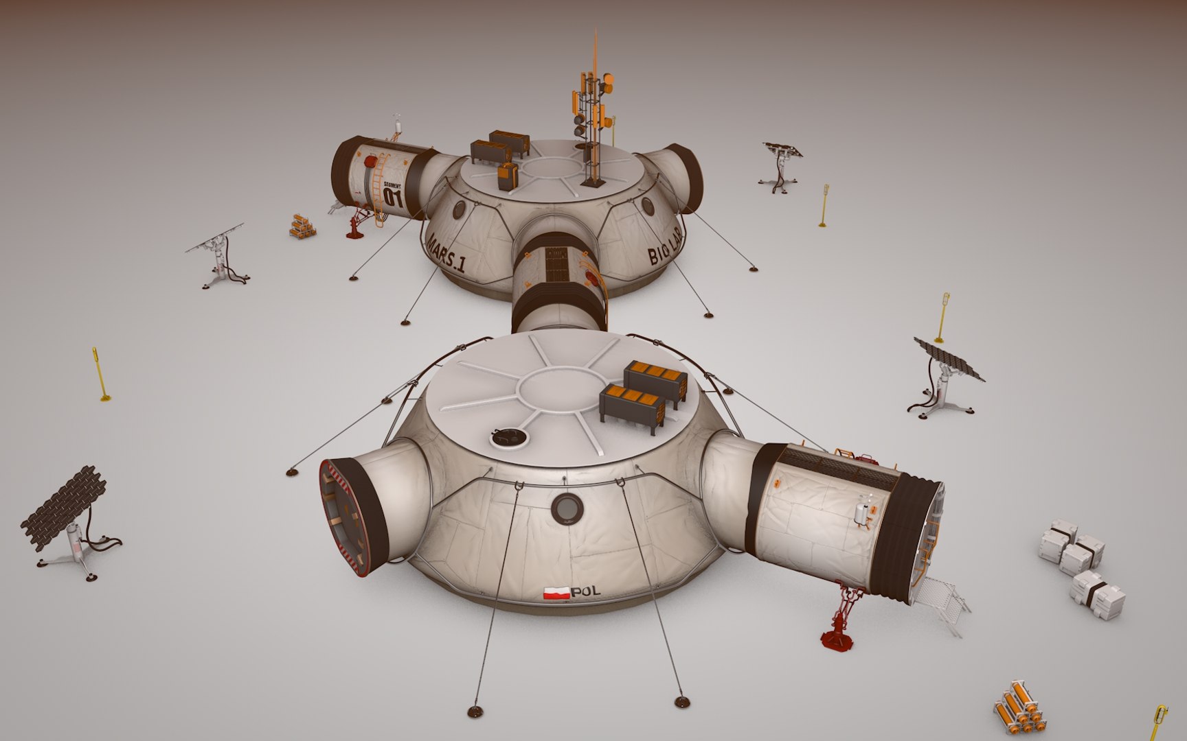 3D Mars Base Model - TurboSquid 1299301