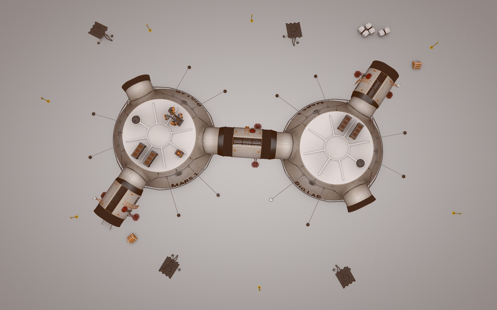 3D Mars Base Model - TurboSquid 1299301