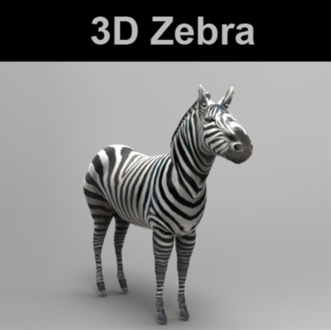 3d Obj Zebra Comes Extensions