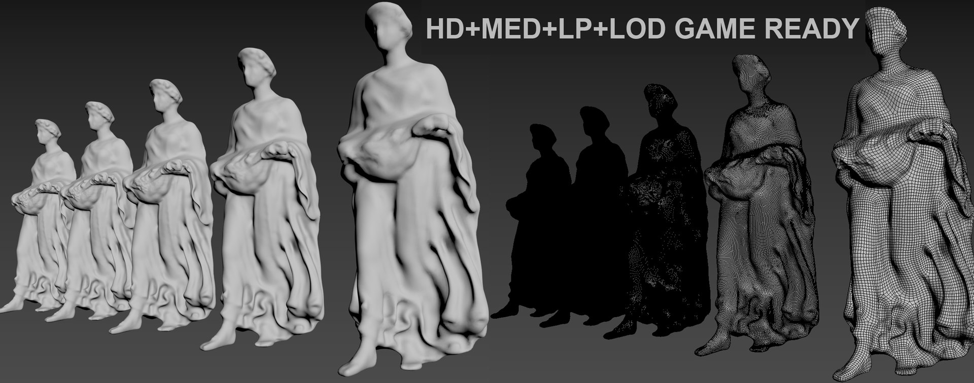 3D Renaissance Sculpture Masterpiece - TurboSquid 1752997