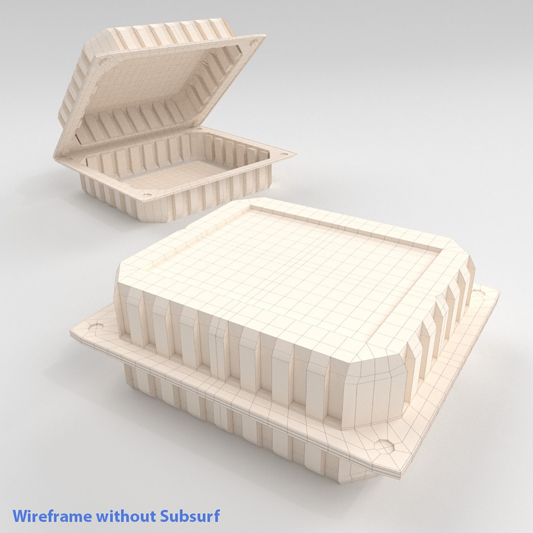 Food Container 3D Model - TurboSquid 1430100