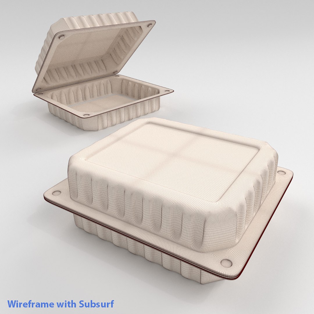 Food Container 3D Model - TurboSquid 1430100
