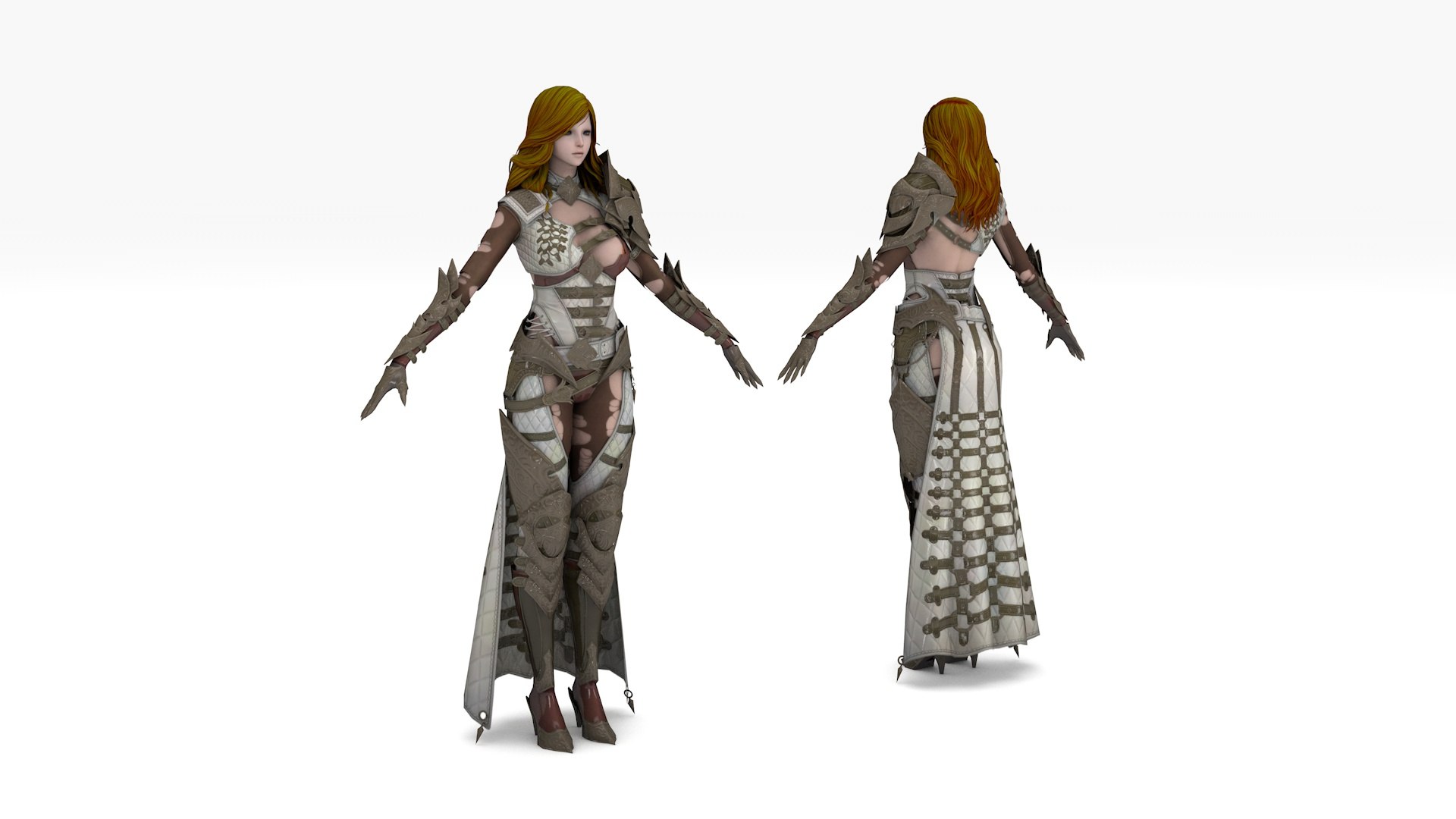 3D Knight Woman V9 - TurboSquid 1893352
