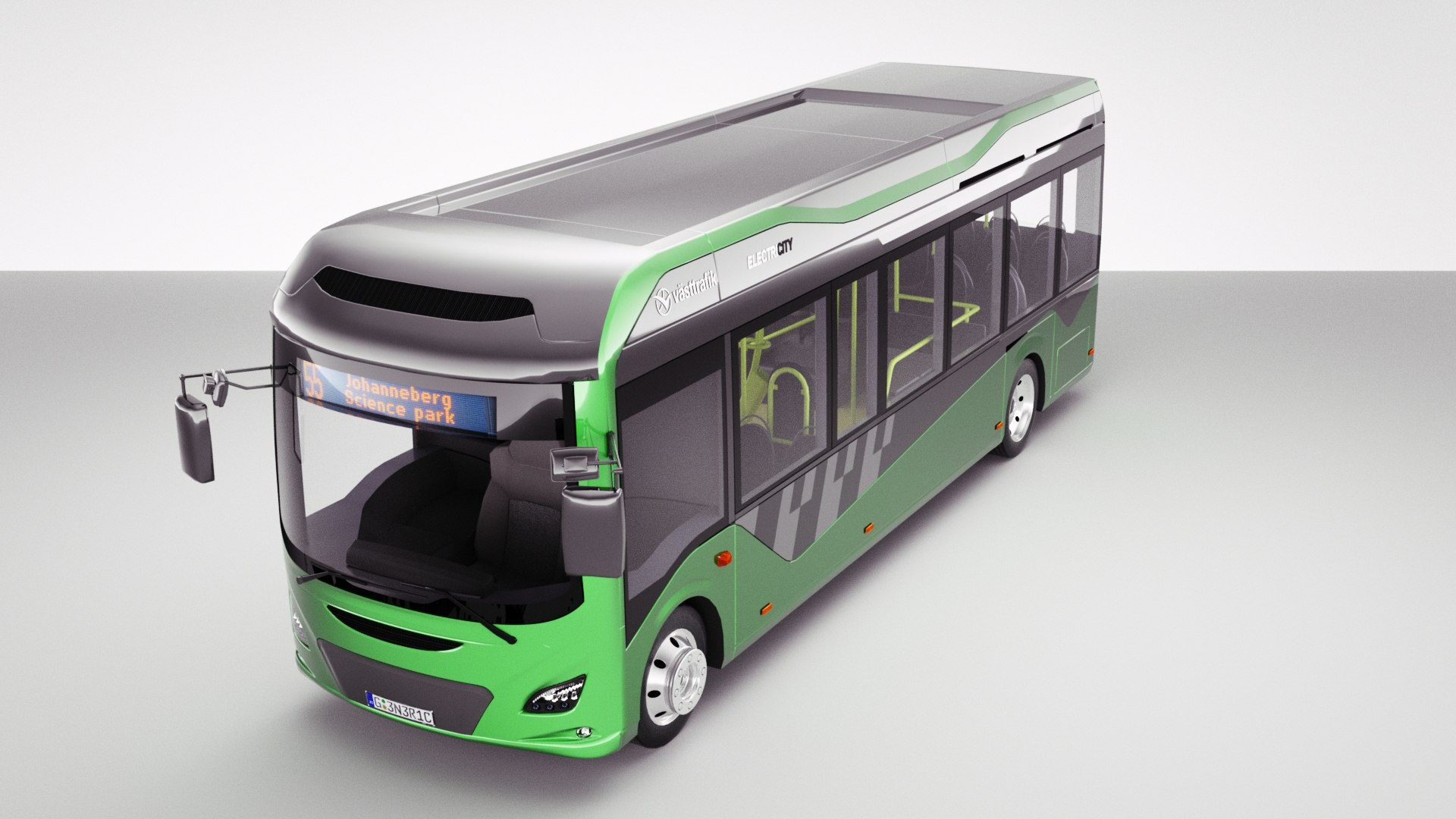 Generic BUS EV V29 3D Model - TurboSquid 2237580