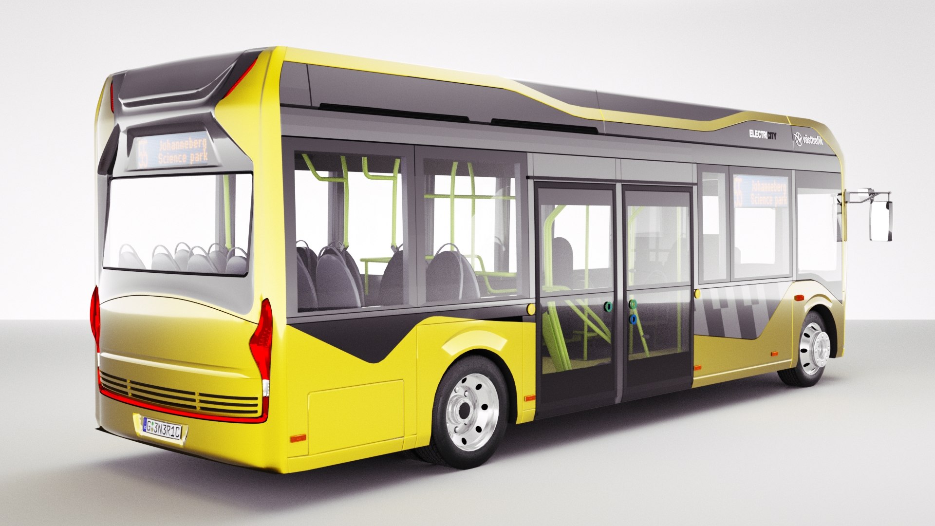 Generic BUS EV V29 3D Model - TurboSquid 2237580