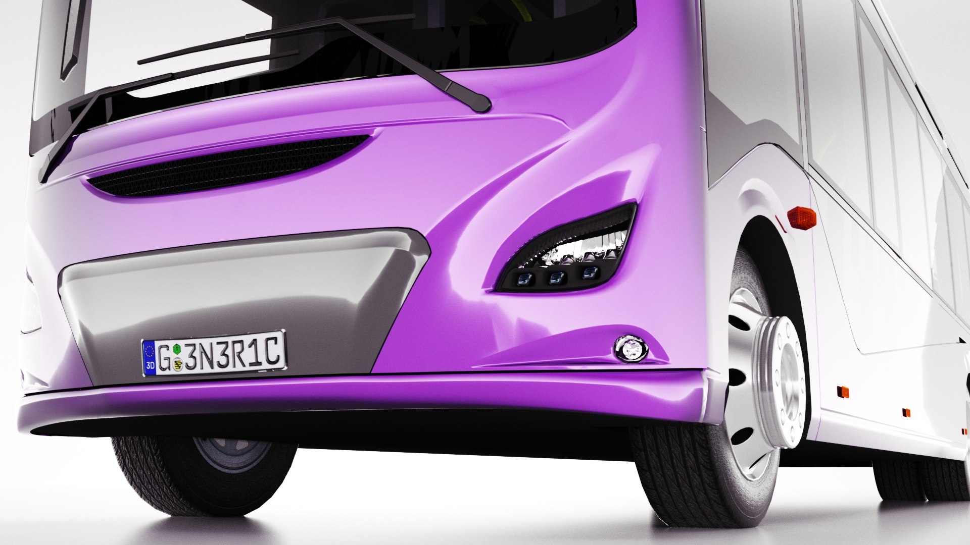 Generic BUS EV V29 3D Model - TurboSquid 2237580