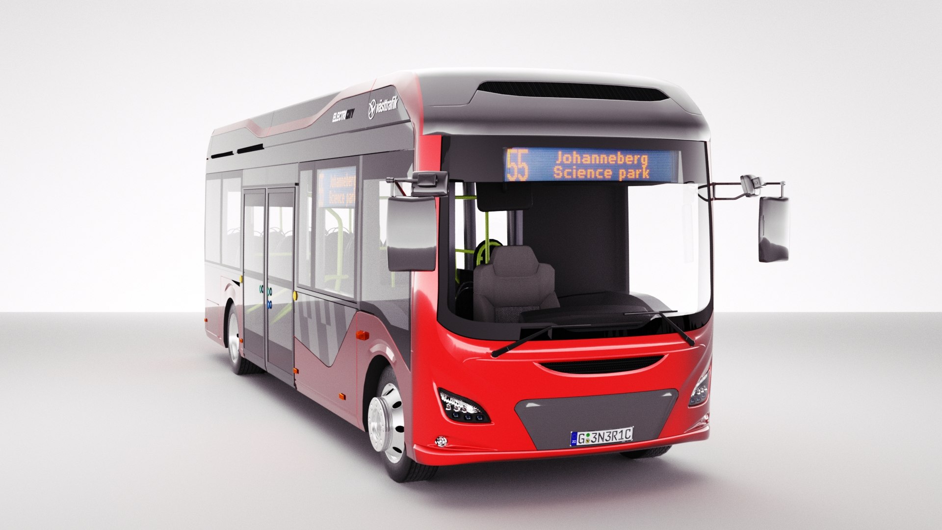 Generic BUS EV V29 3D Model - TurboSquid 2237580