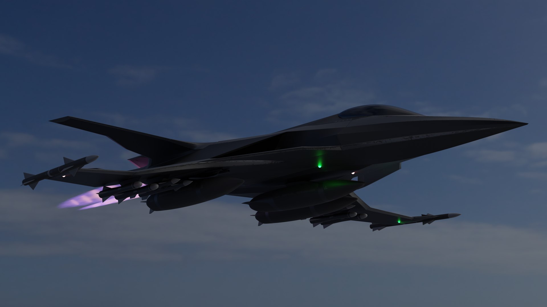 Sci Fi Fighter Aircraft 3D Model - TurboSquid 2047709