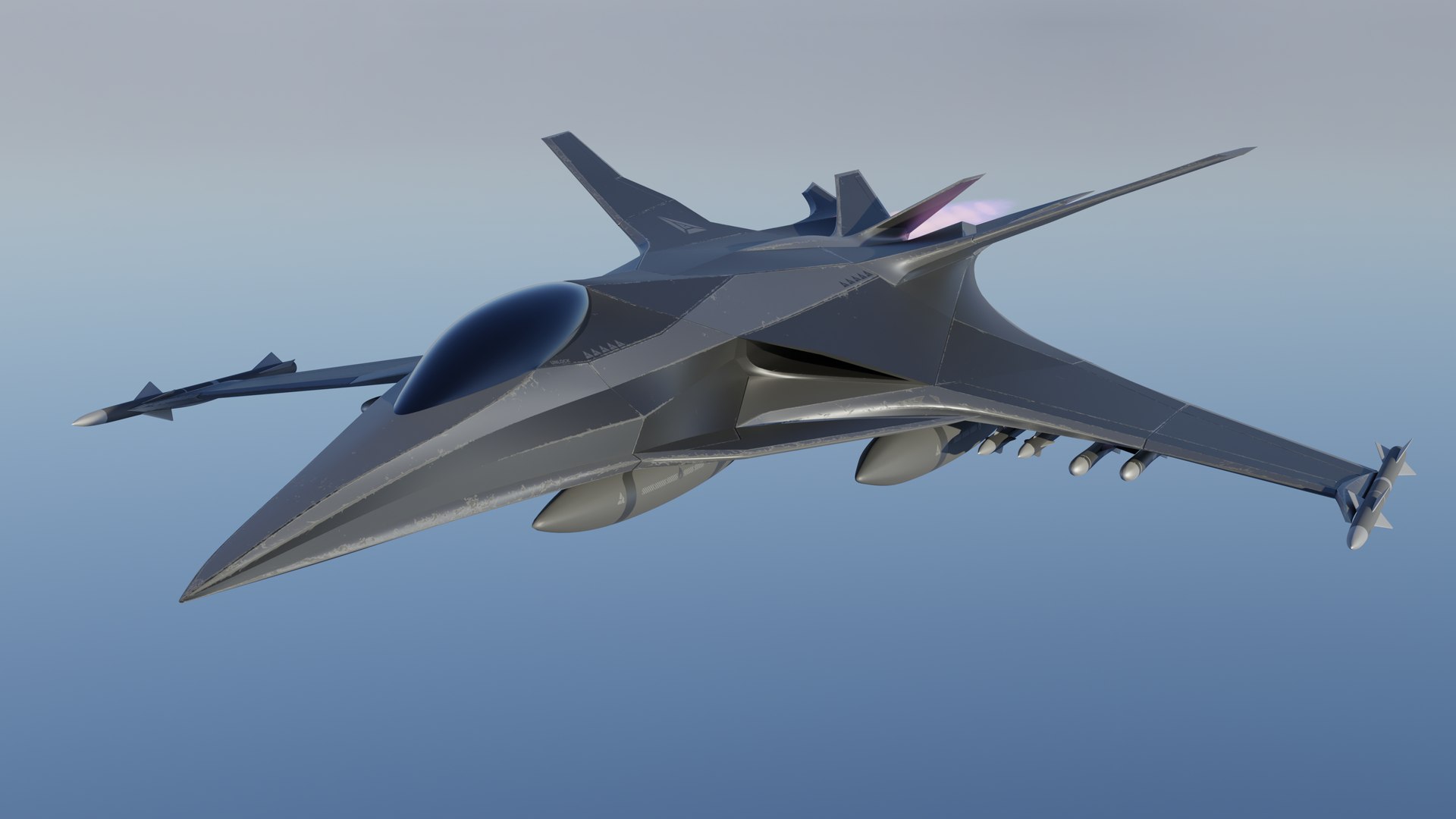 Sci Fi Fighter Aircraft 3D Model - TurboSquid 2047709