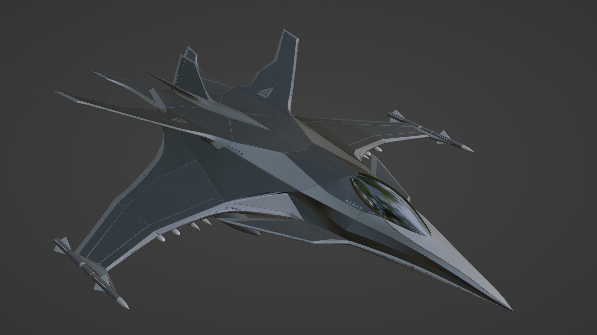 Sci Fi Fighter Aircraft 3D Model - TurboSquid 2047709