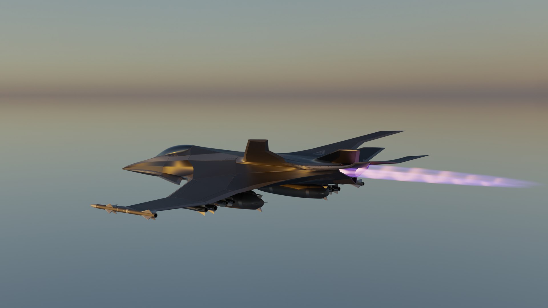 Sci Fi Fighter Aircraft 3D Model - TurboSquid 2047709