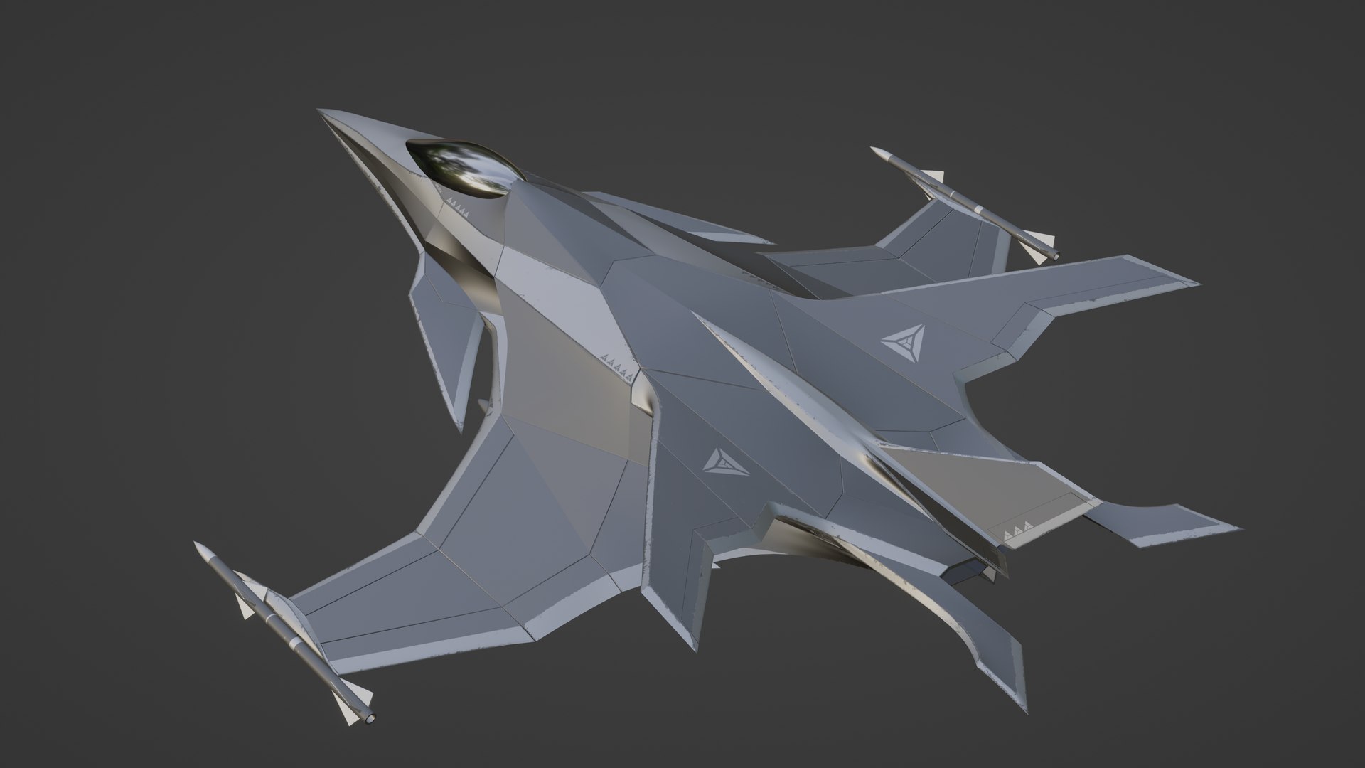 Sci Fi Fighter Aircraft 3D Model - TurboSquid 2047709