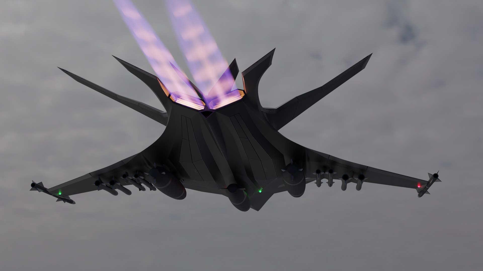 Sci Fi Fighter Aircraft 3D Model - TurboSquid 2047709