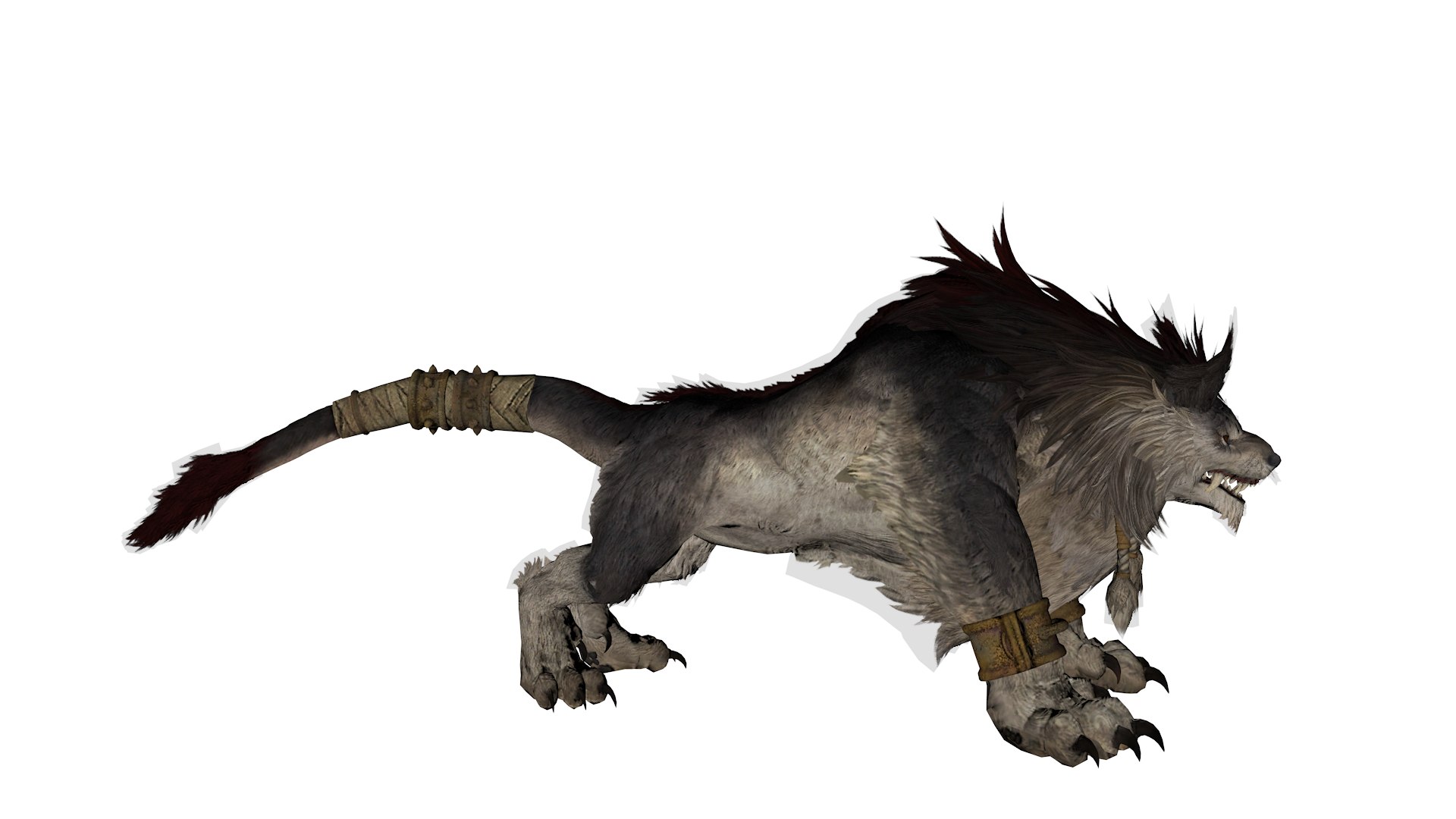 3D Game Ready Wolf Character Model - TurboSquid 2369036