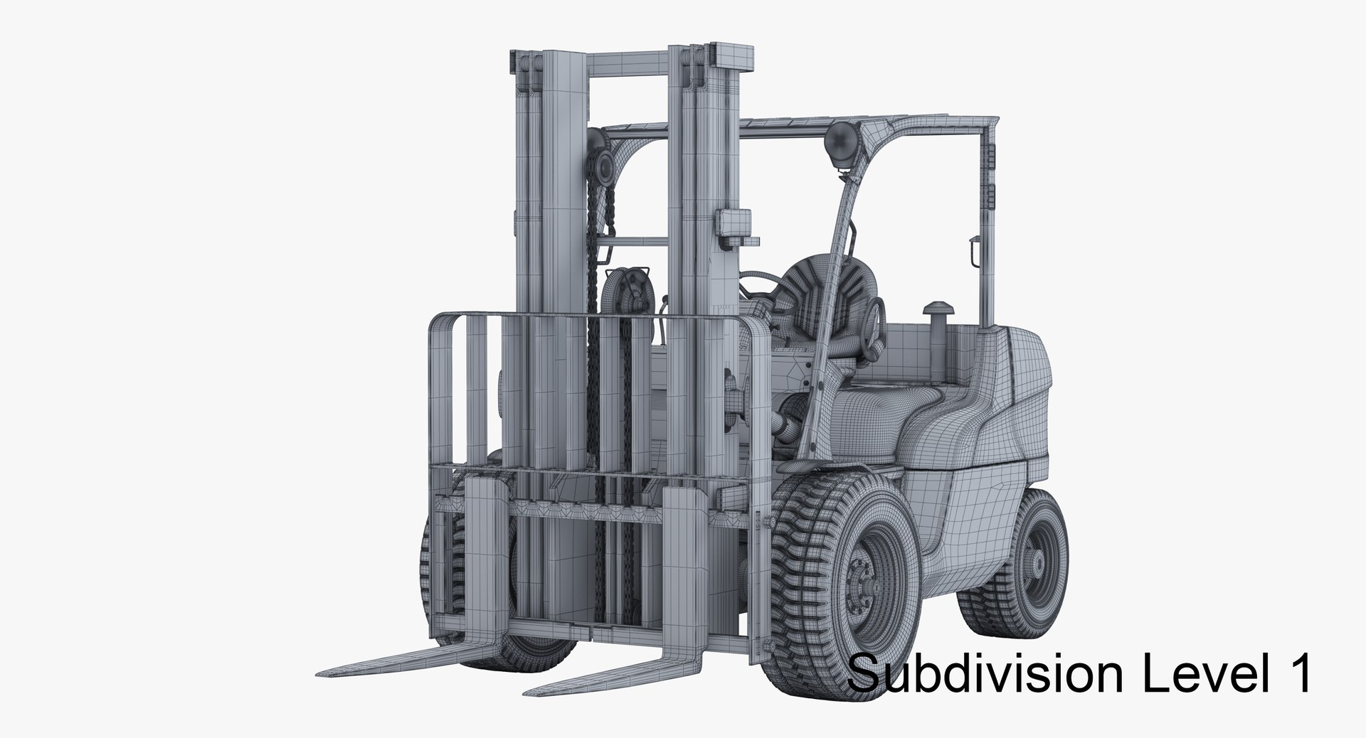 Warehouse Forklift 3D Model - TurboSquid 2327071