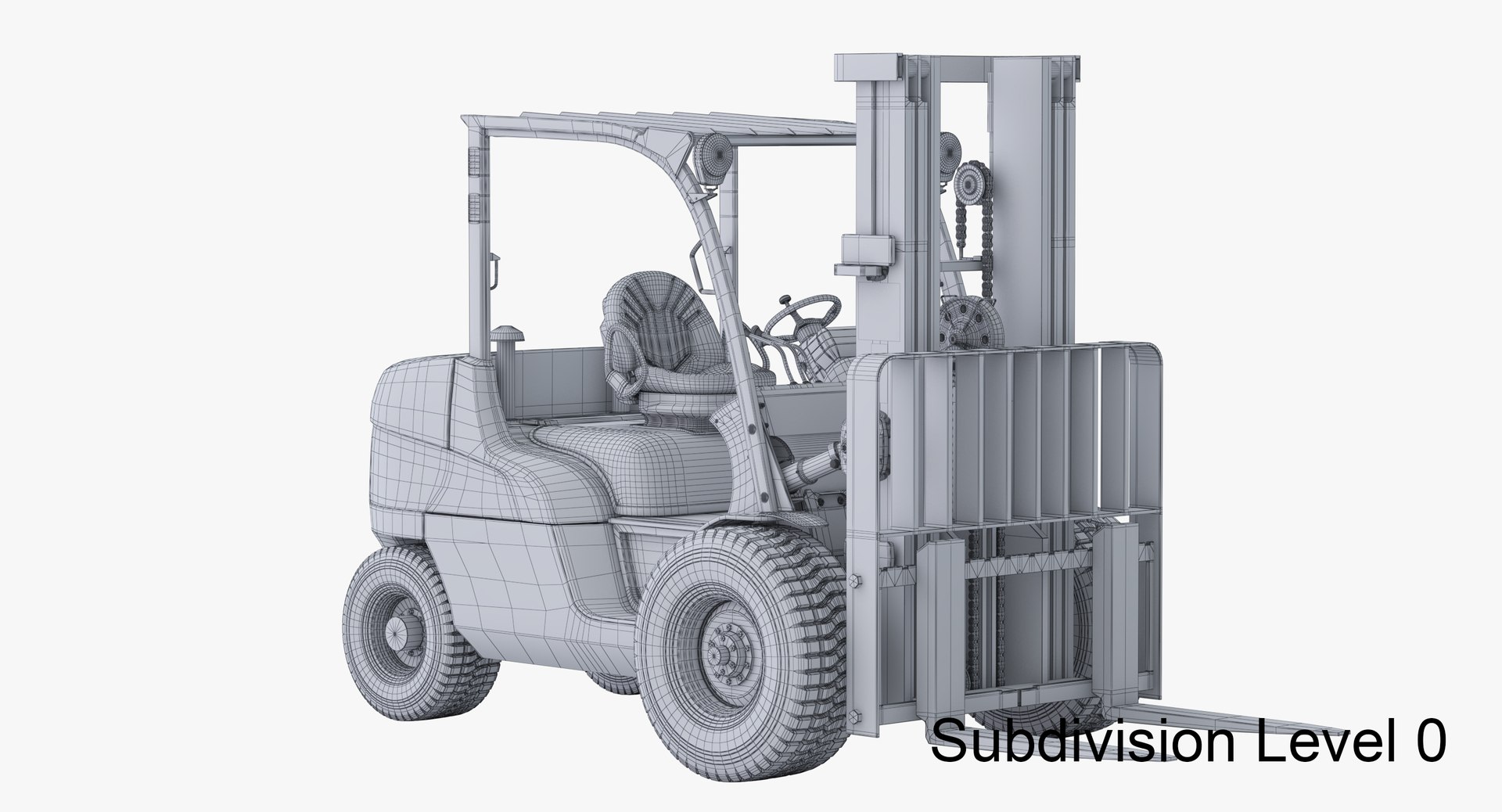 Warehouse Forklift 3D Model - TurboSquid 2327071