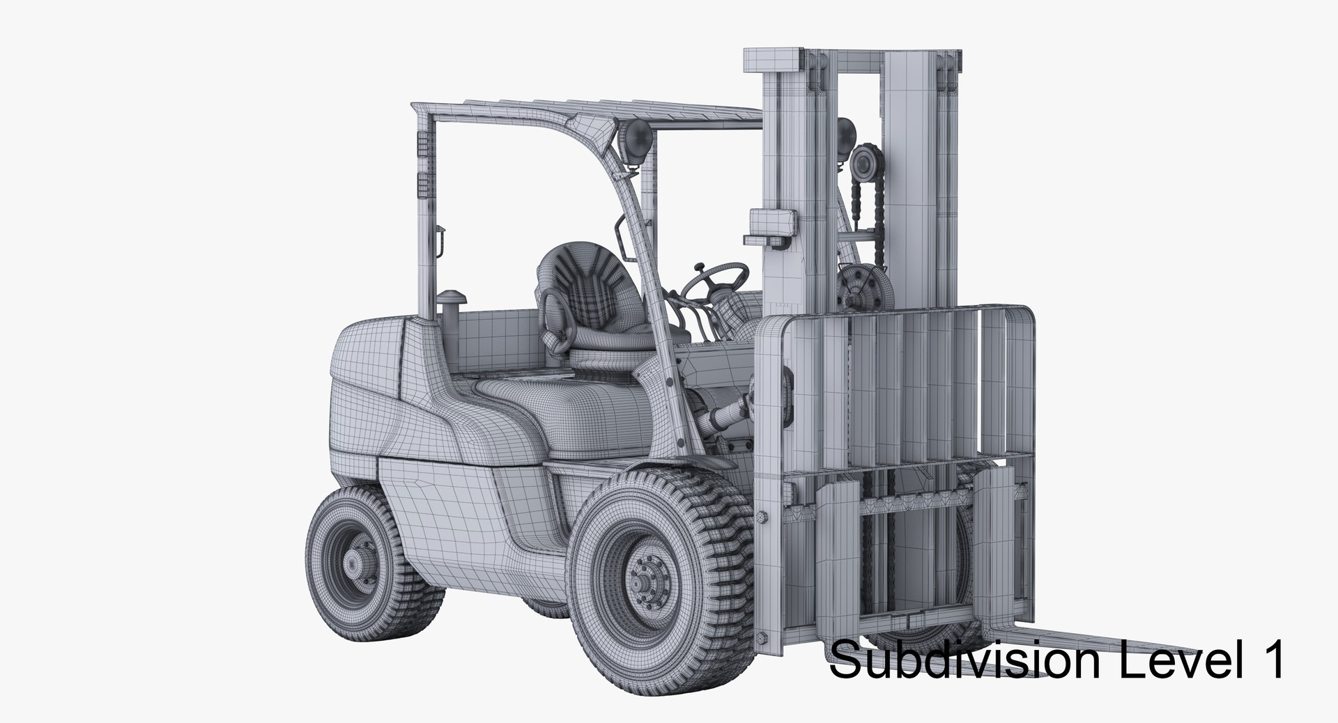 Warehouse Forklift 3D Model - TurboSquid 2327071
