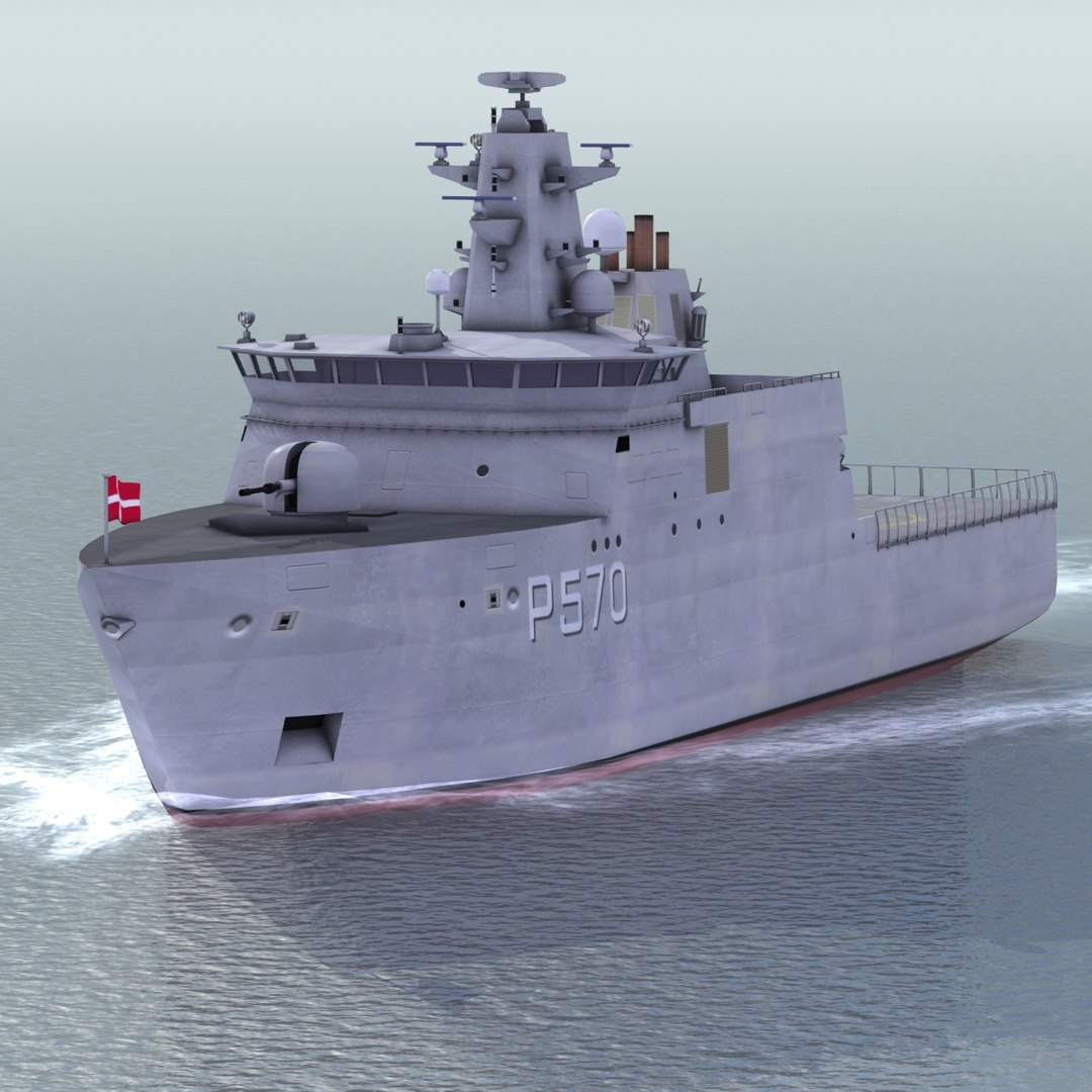 Hdms Knud Rasmussen 3d Model