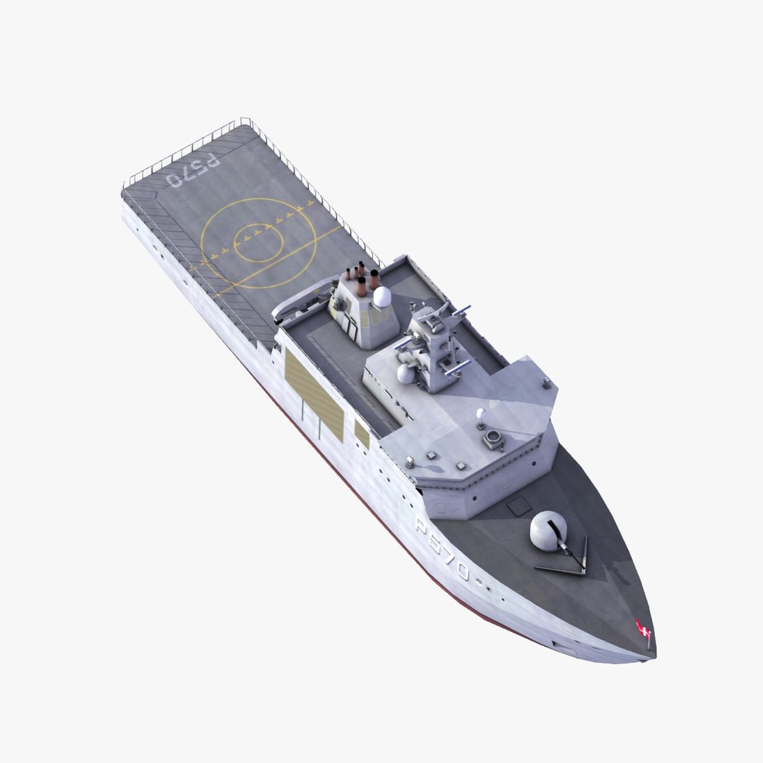 Hdms Knud Rasmussen 3d Model
