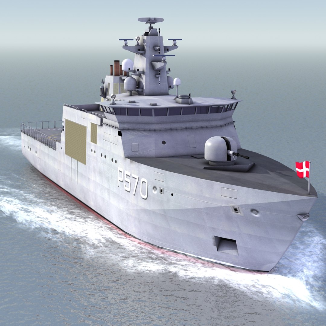 Hdms Knud Rasmussen 3d Model