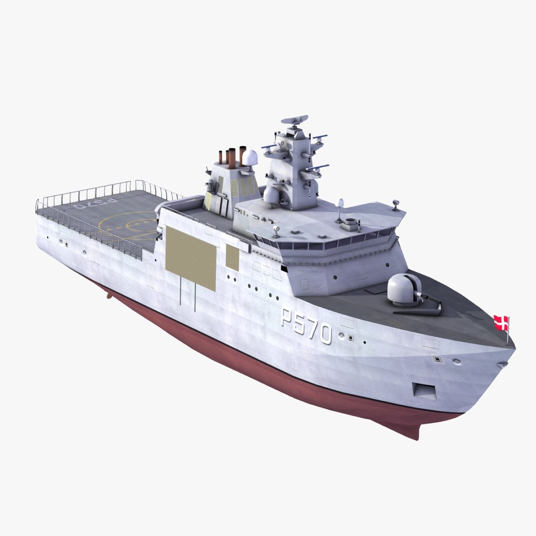 Hdms Knud Rasmussen 3d Model