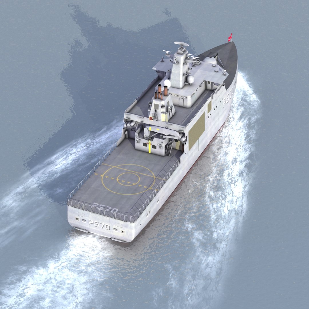 Hdms Knud Rasmussen 3d Model