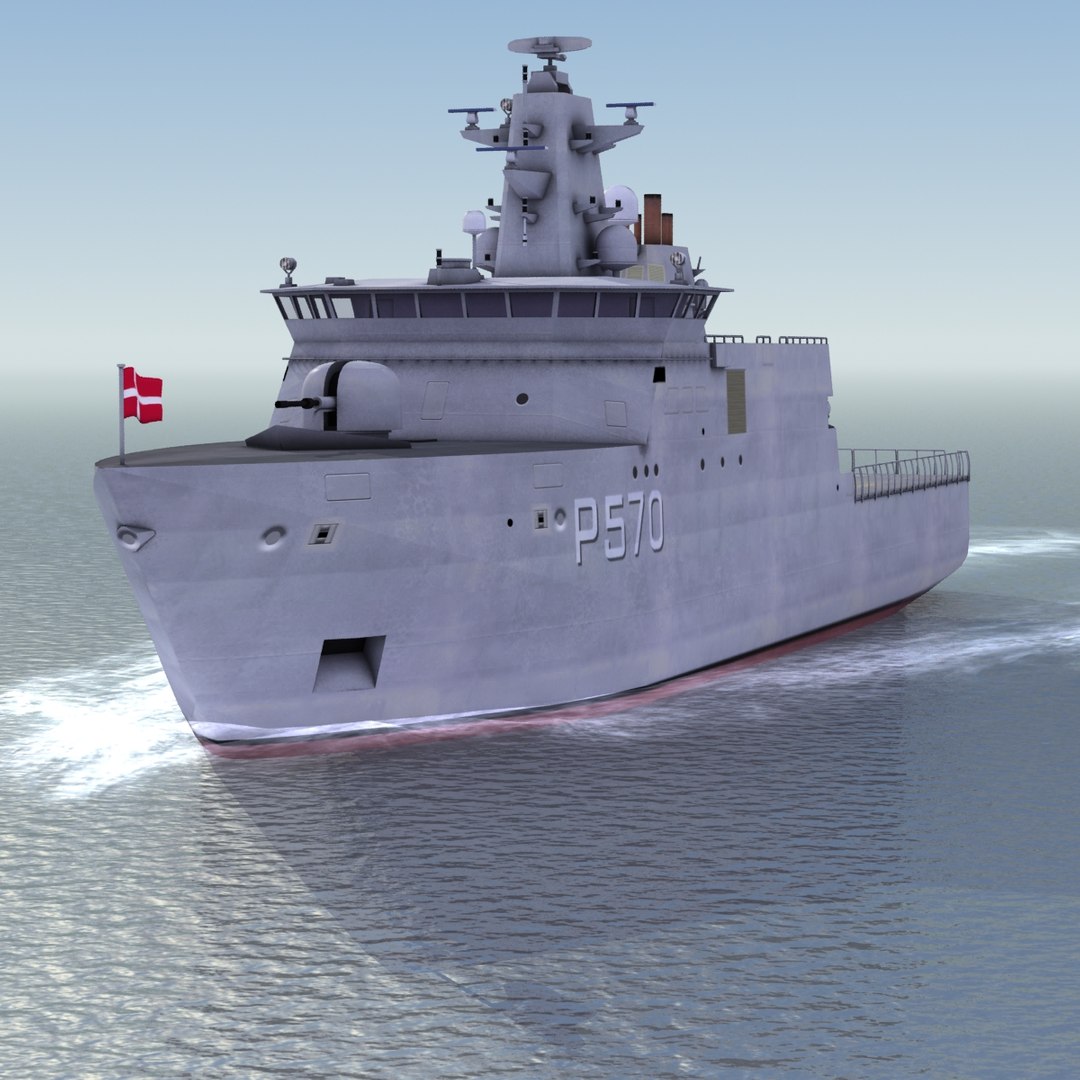 Hdms Knud Rasmussen 3d Model