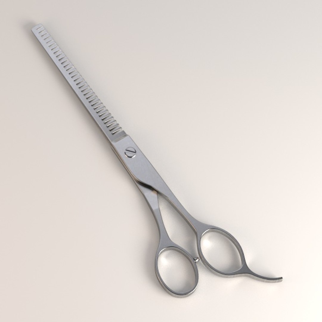 Hair Scissors Set 3d Model