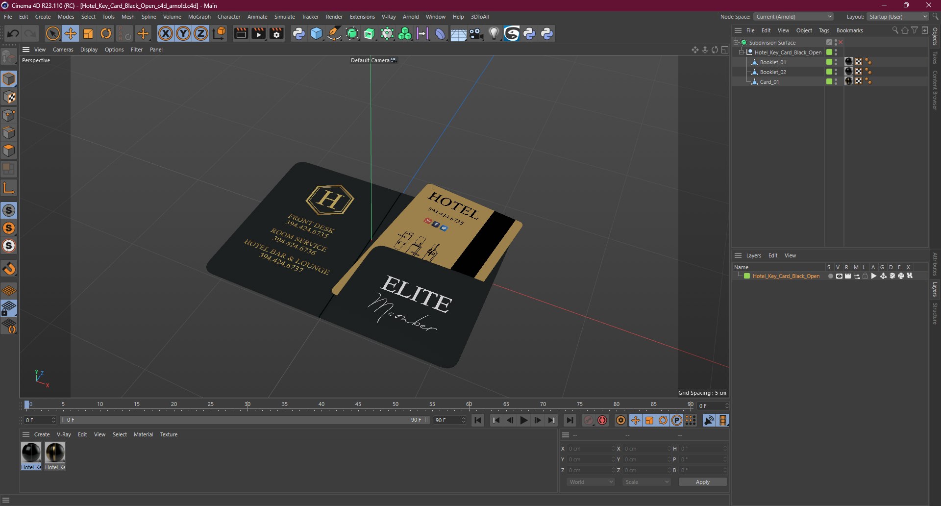 Hotel Key Card Black Open 3D - TurboSquid 2269828