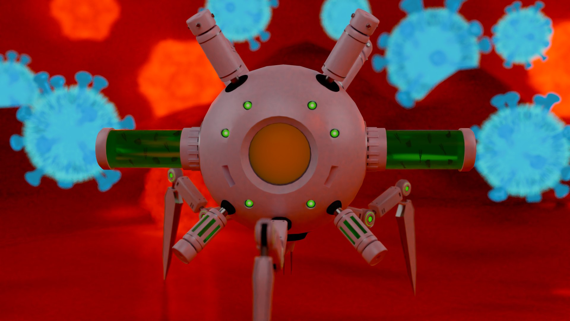 3D NanoVirus Injector ARMm Model - TurboSquid 1819489