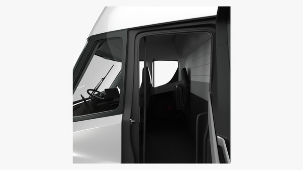 modelo 3d Tesla Semi Sleeper Cab Tractor Truck with HQ interior and ...