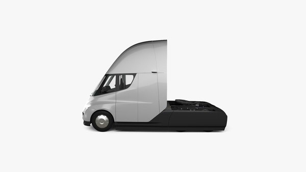 modelo 3d Tesla Semi Sleeper Cab Tractor Truck with HQ interior and ...