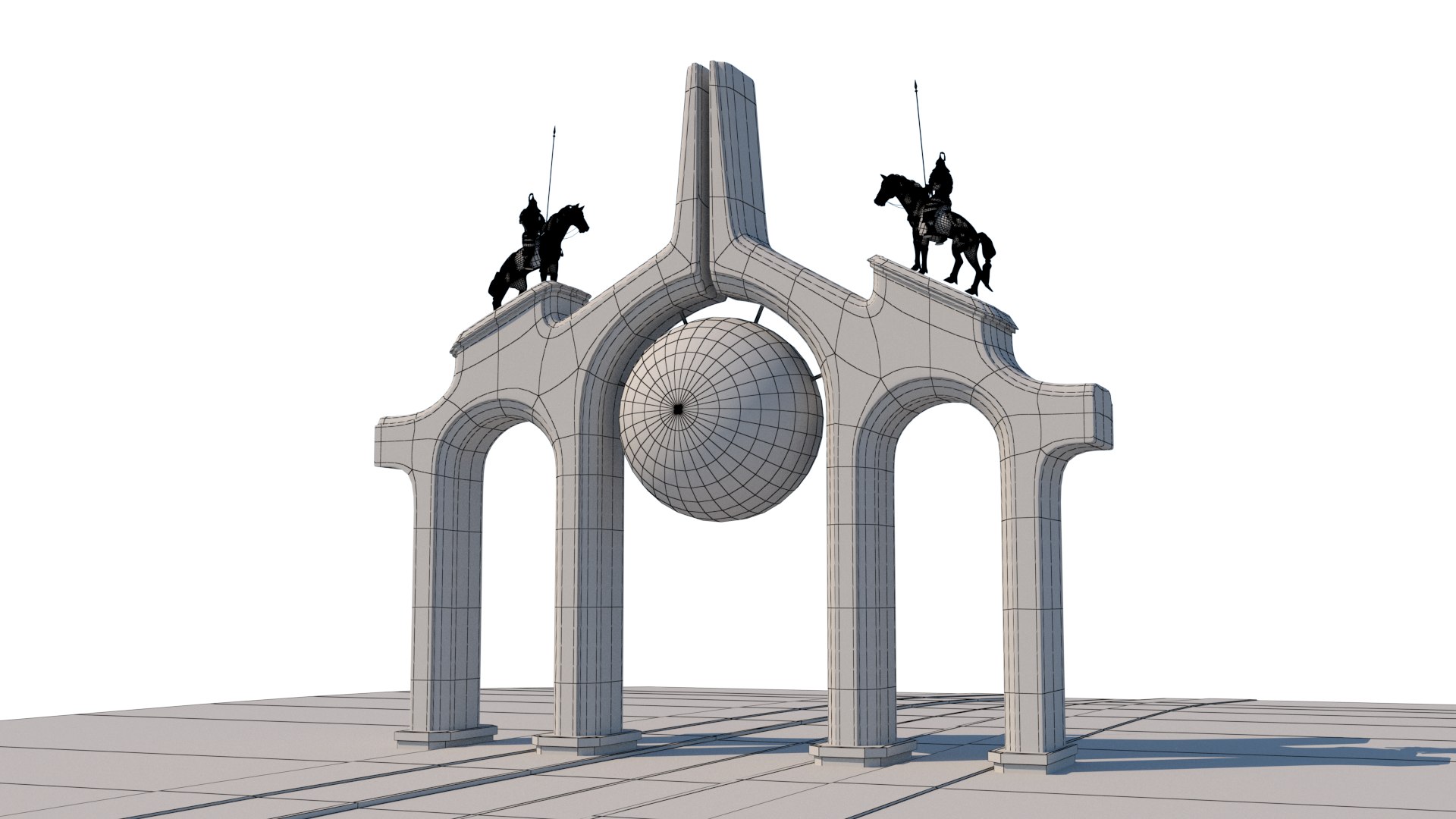 Arch Modern Memorial Design 3D Model - TurboSquid 1728106