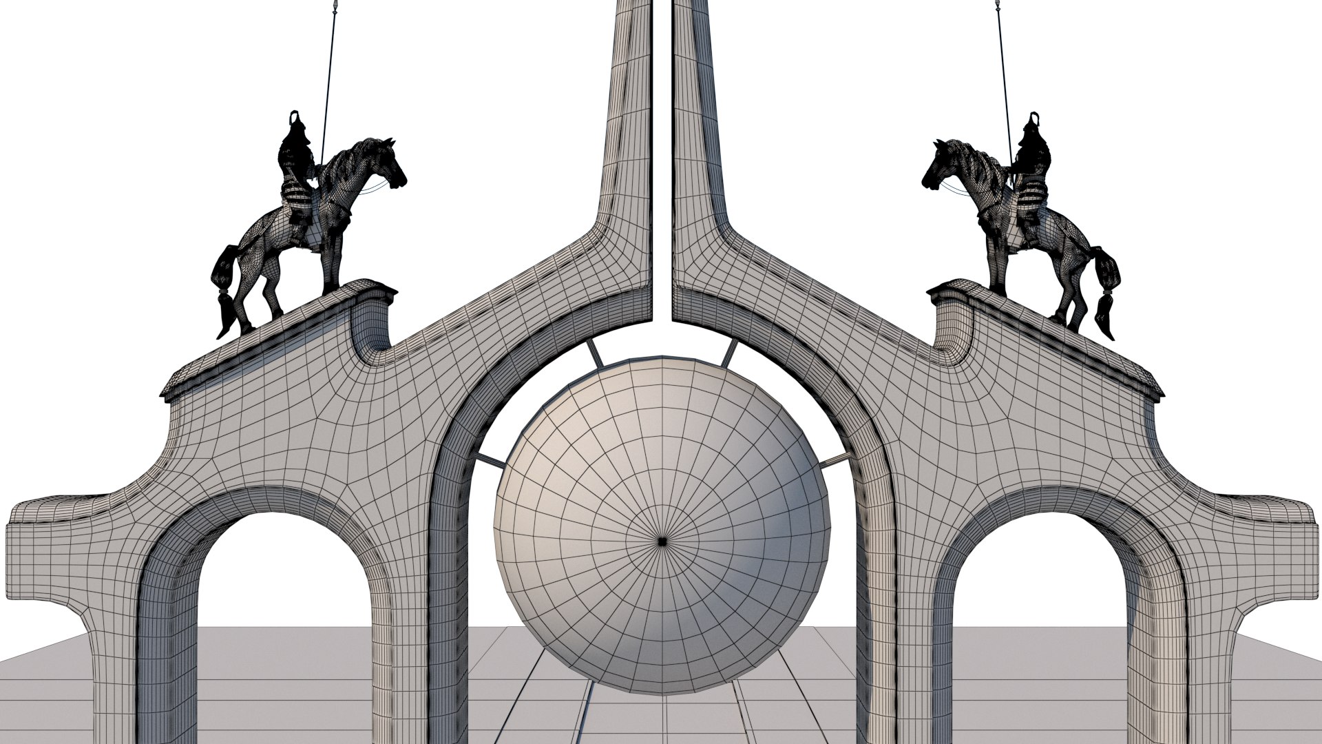 Arch Modern Memorial Design 3D Model - TurboSquid 1728106